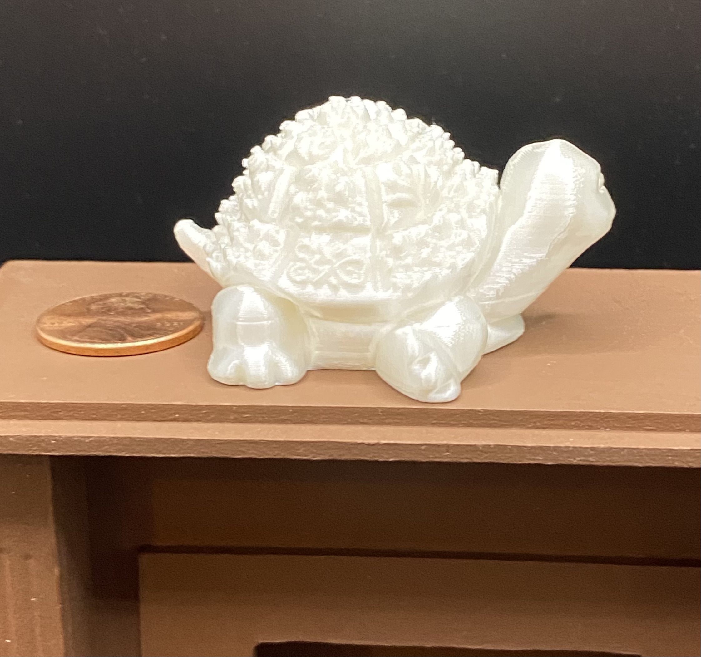 Miniature Ornate Turtle Statue From Forest Fairy Miniatures and 3D Prints