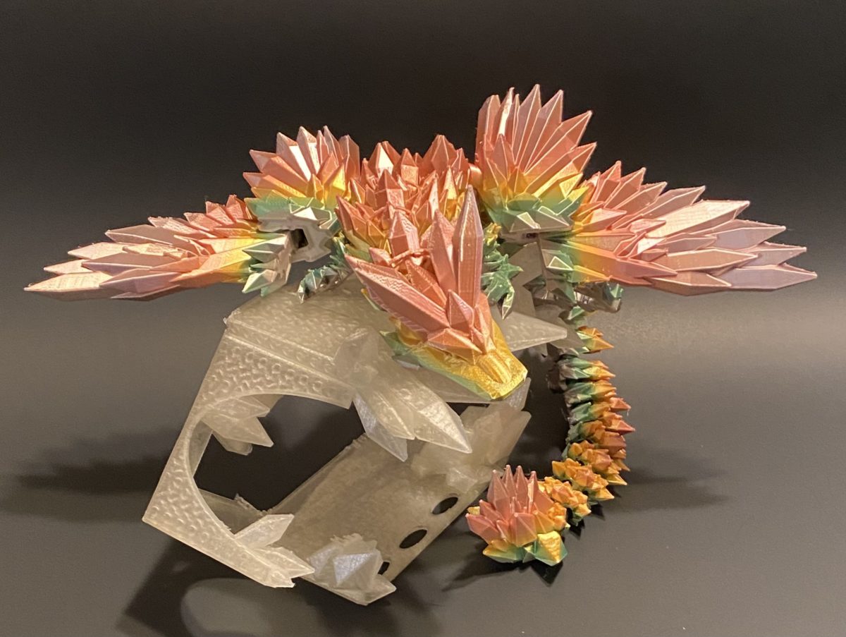Articulated Winged Crystal Dragon From Forest Fairy Miniatures and 3D ...